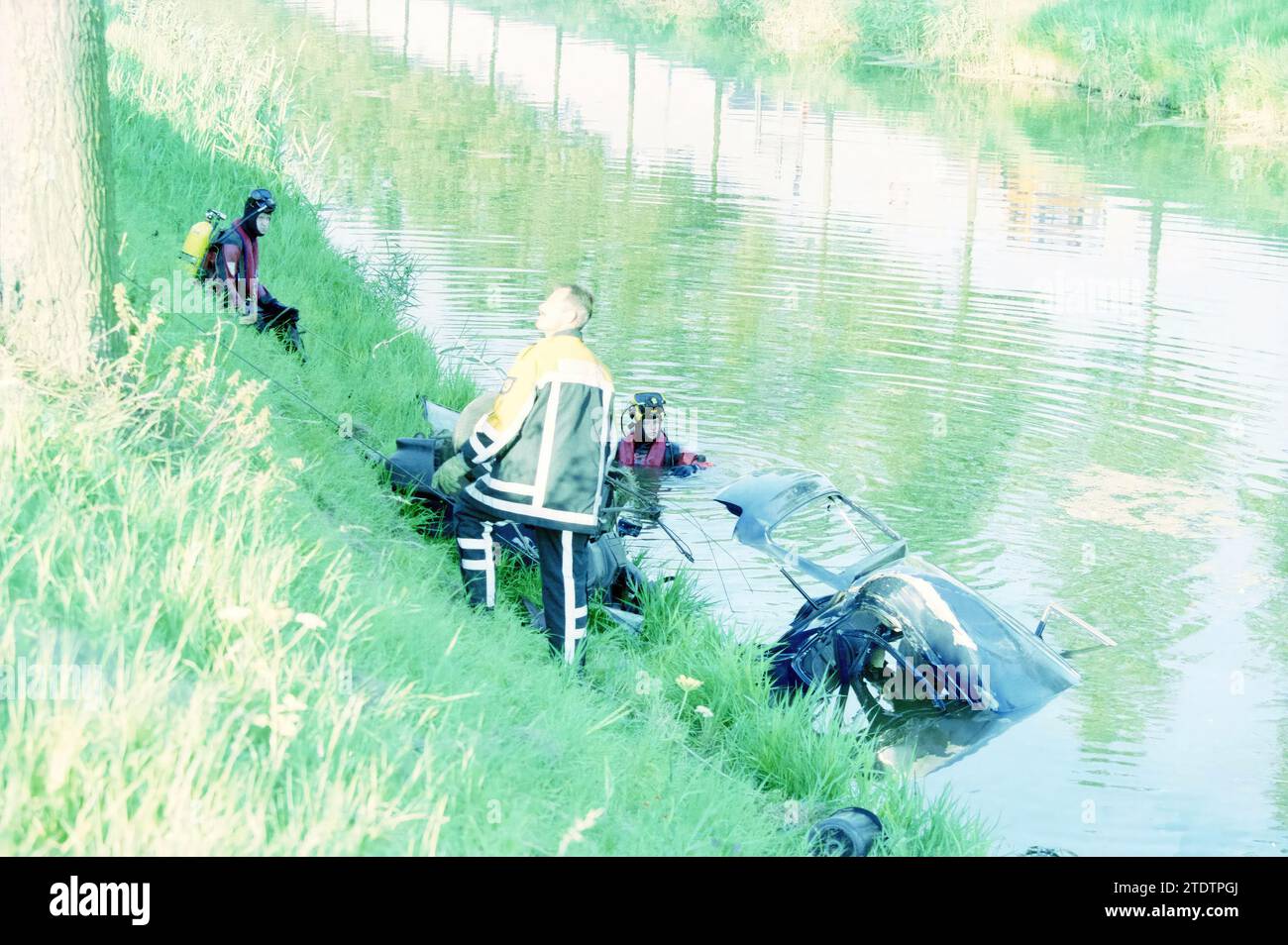 Bergen car in water, Hoofddorp, The Netherlands, 29-07-1999, Whizgle ...