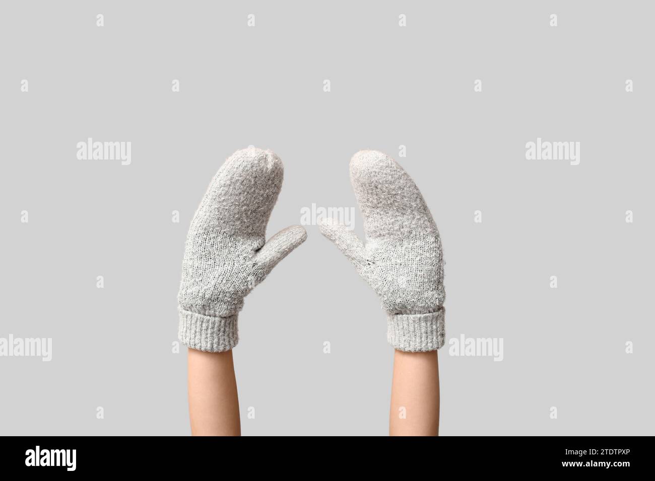 Happy modern girl mittens hi-res stock photography and images - Alamy