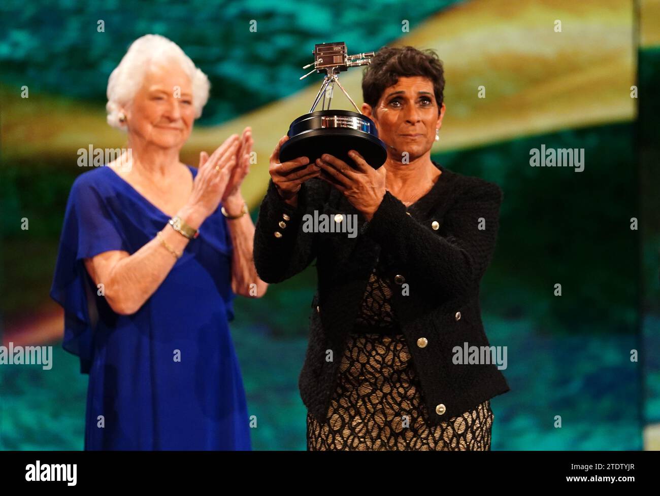 Fatima Whitbread poses with The BBC Sports Personality of the Year ...
