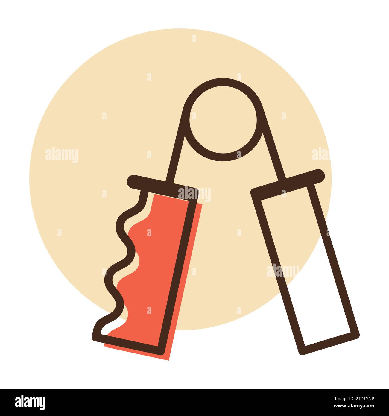 Hand grip vector icon. Graph symbol for fitness and weight loss web ...