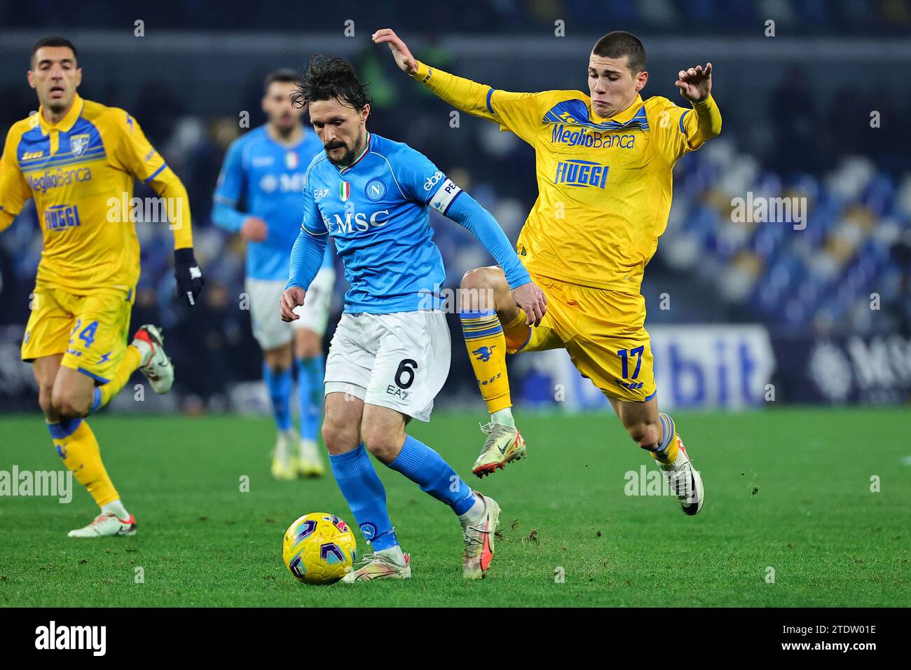 Naples, Italy. 19th Dec, 2023. Mario Rui of SSC Napoli and Giorgi ...