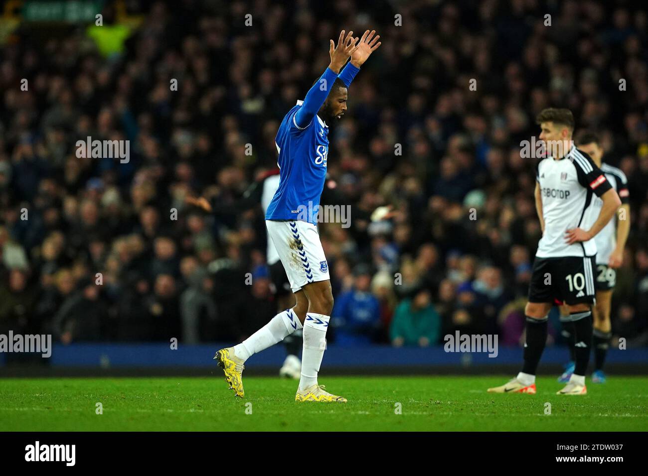 Everton's Beto celebrates scoring their side's first goal of the game ...
