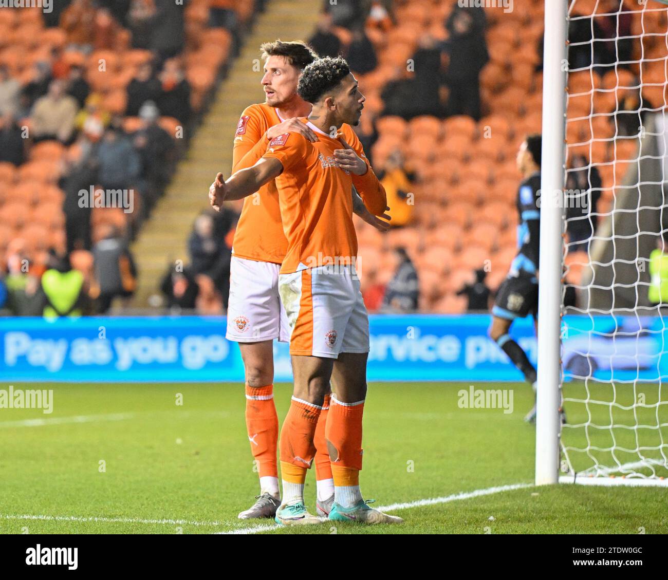 Blackpool, UK. 19th Dec, 2023. Jordan Lawrence-Gabriel #4 of Blackpool ...