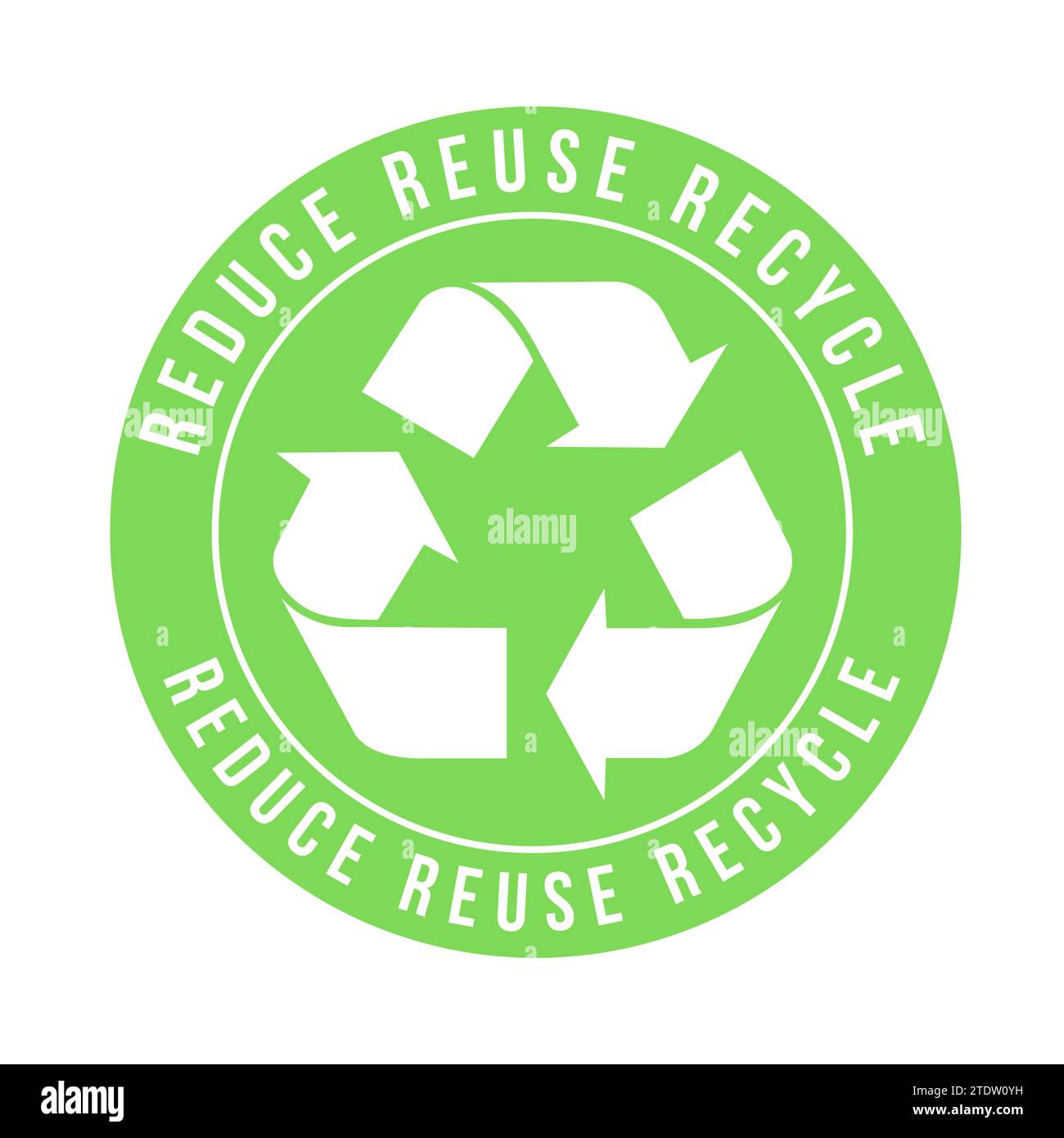 Reduce reuse recycle symbol icon Stock Photo - Alamy