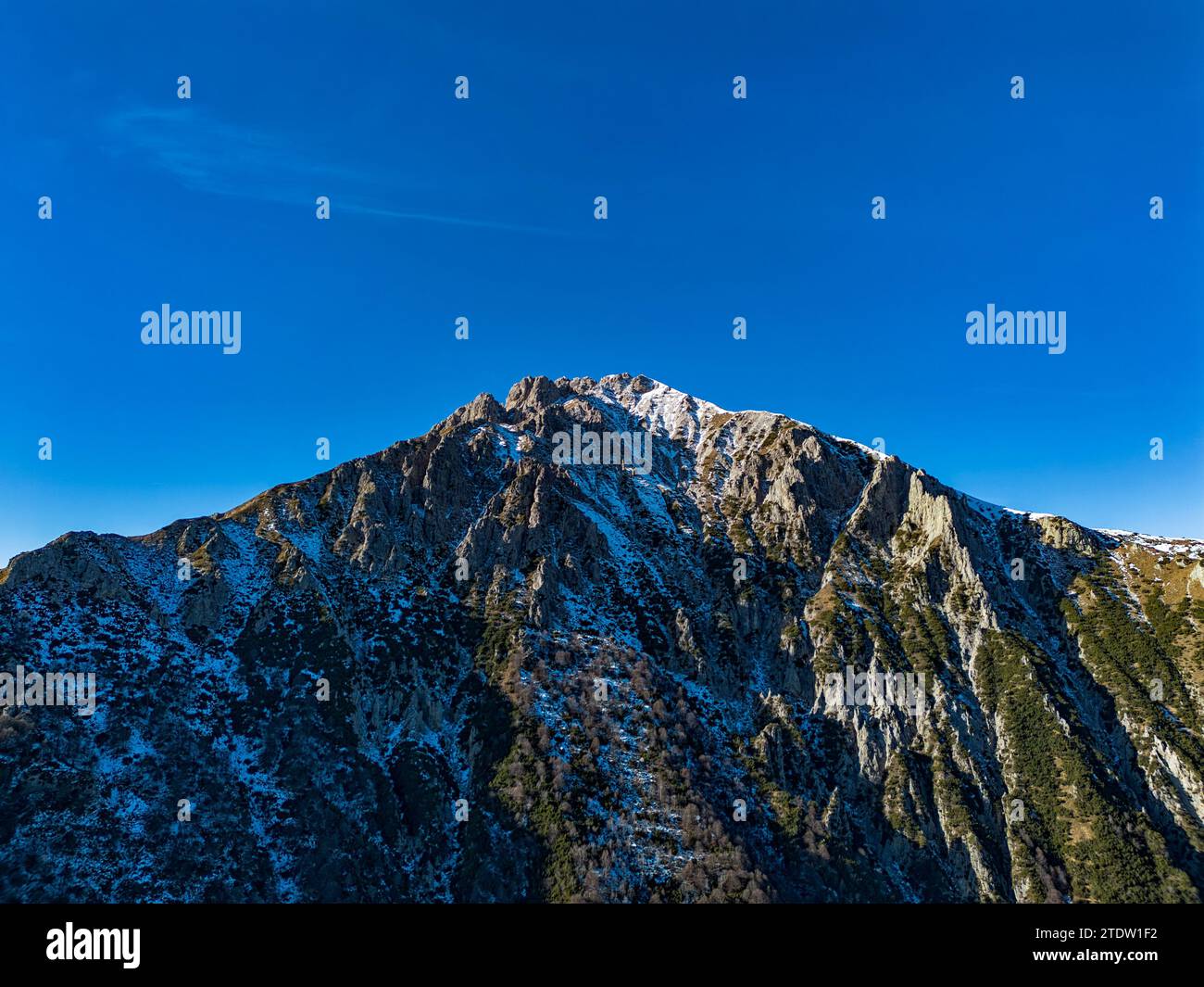 Landscape of the Grigna meridionale mountain in Valsassina Stock Photo ...