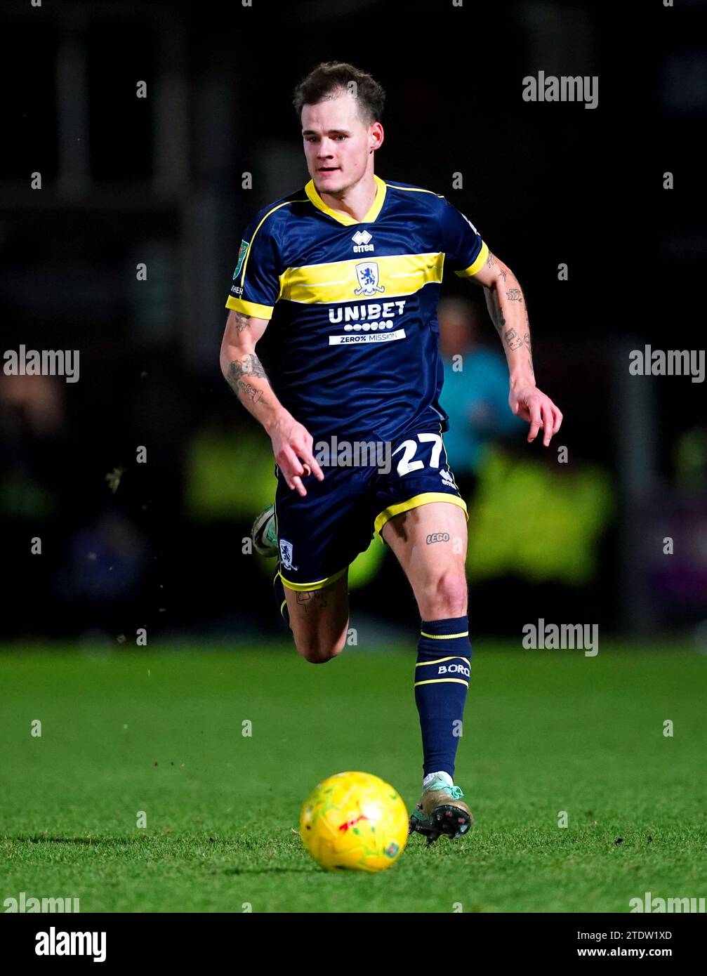 Middlesbrough's Lukas Engel during the Carabao Cup quarter final match ...