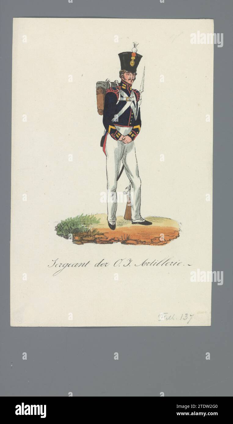Sergeant the O.I. Artillery, 1835 - 1850 A sergeant of the East Indian ...
