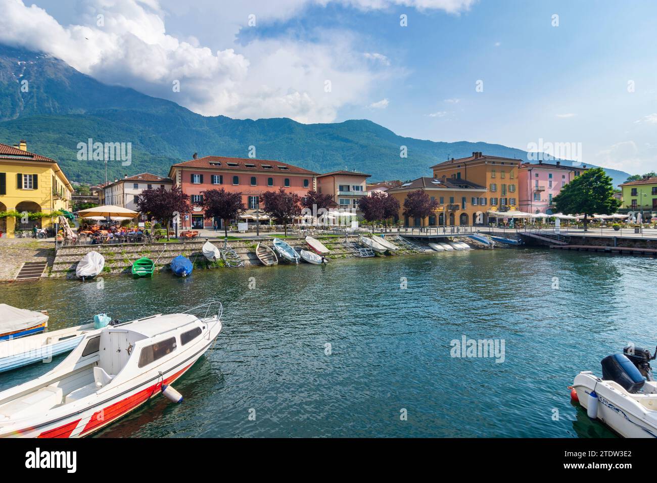 Colico: Lago di Como (Lake Como), Colico harbor in Lecco, Lombardia ...