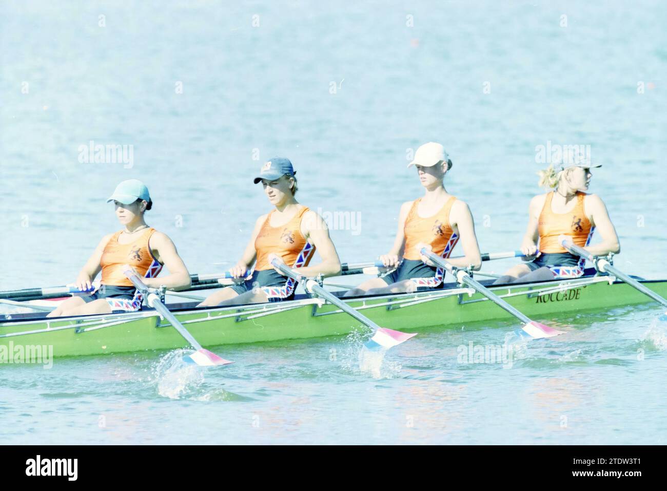 Dutch women's rowing team four, Amsterdam, Bosbaan, The Netherlands, 15 ...