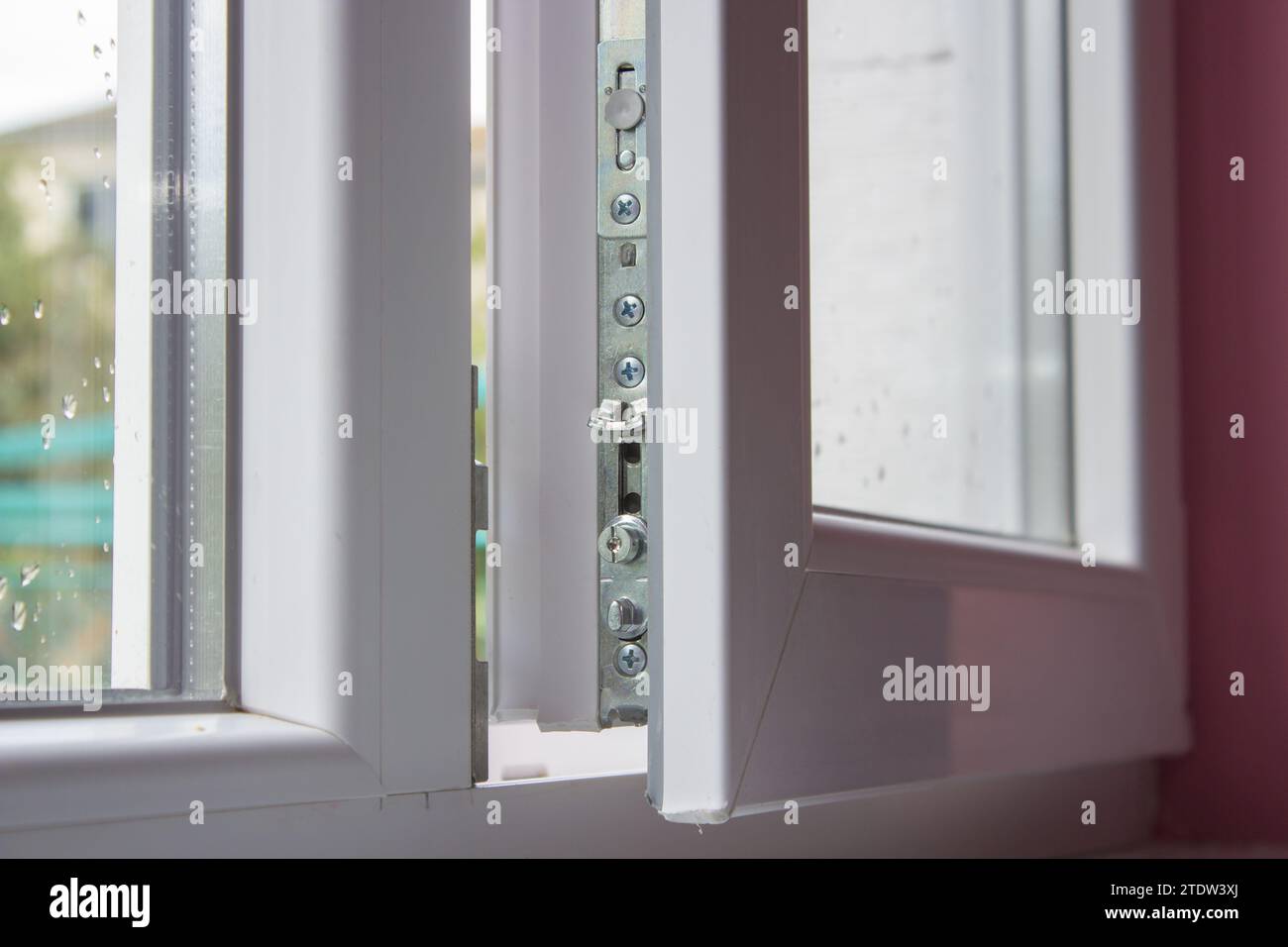 airing the room with the open window is white Stock Photo - Alamy