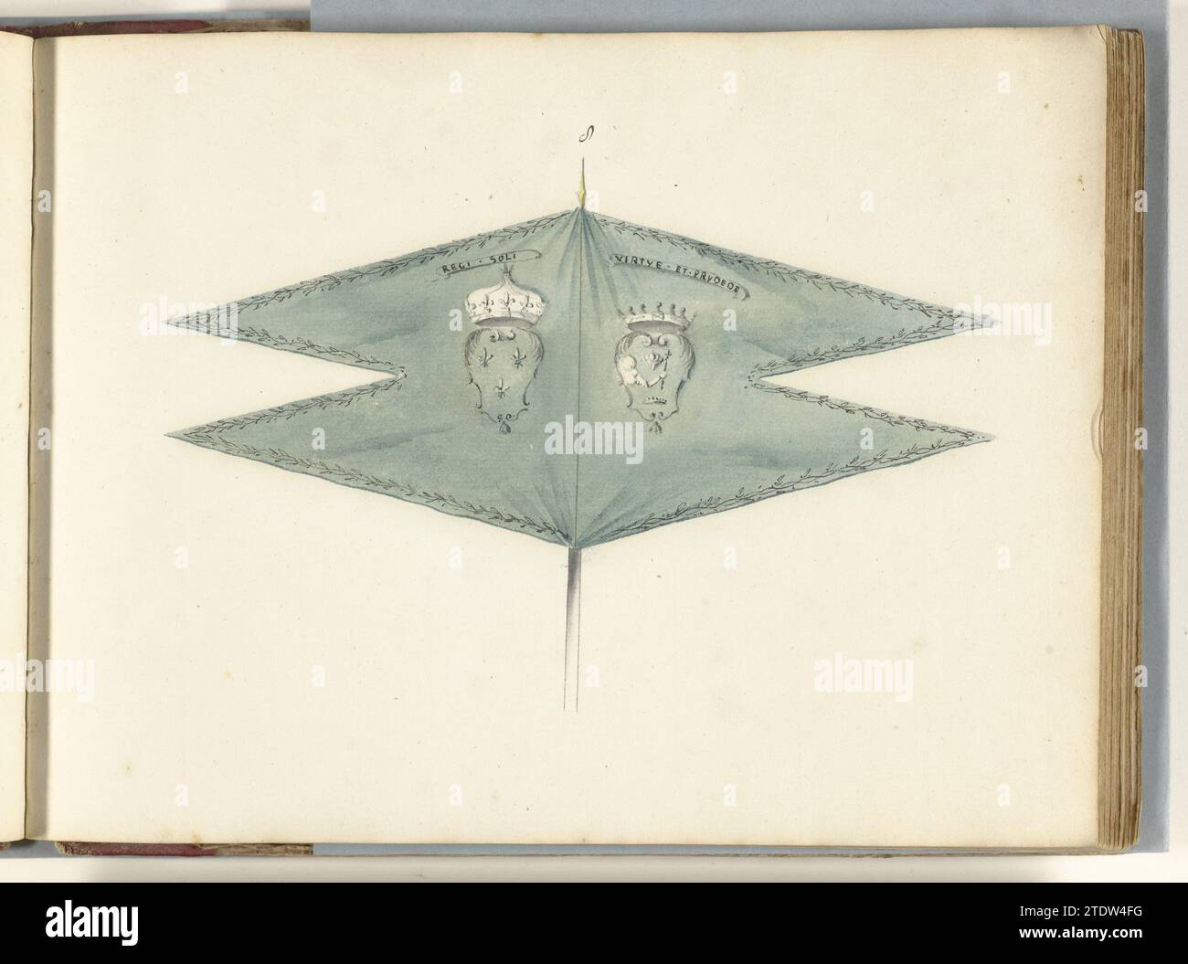 Frans Standard, conquered in the Battle of Oudenaarde, 1708, 1713 ...