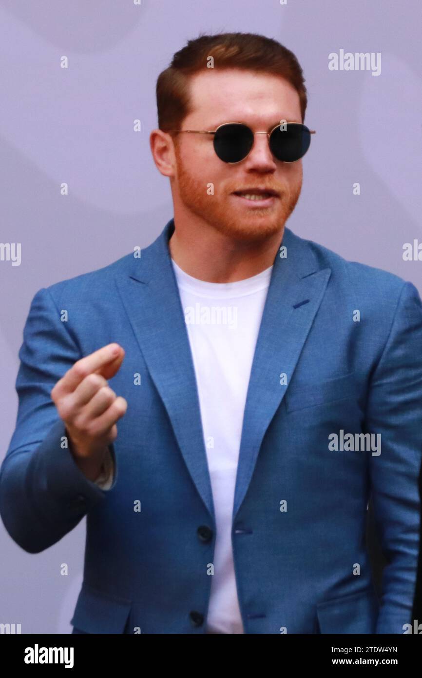 December 19, 2023 in Mexico City, Mexico: World boxing champion, Saul ...