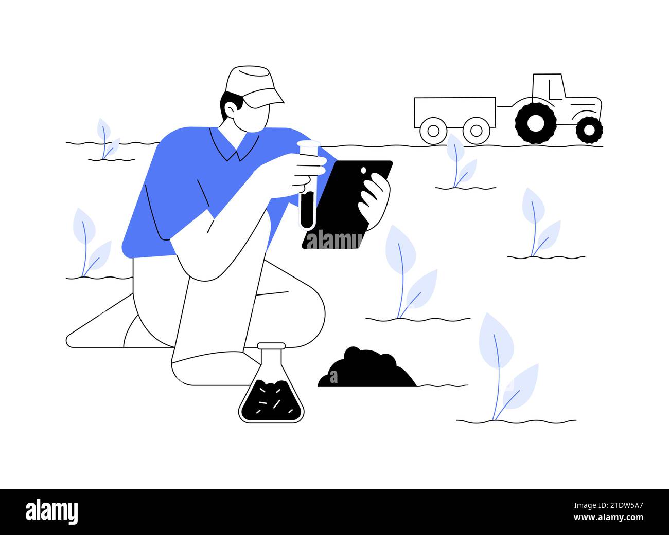 Soil sampling abstract concept vector illustration Stock Vector Image ...