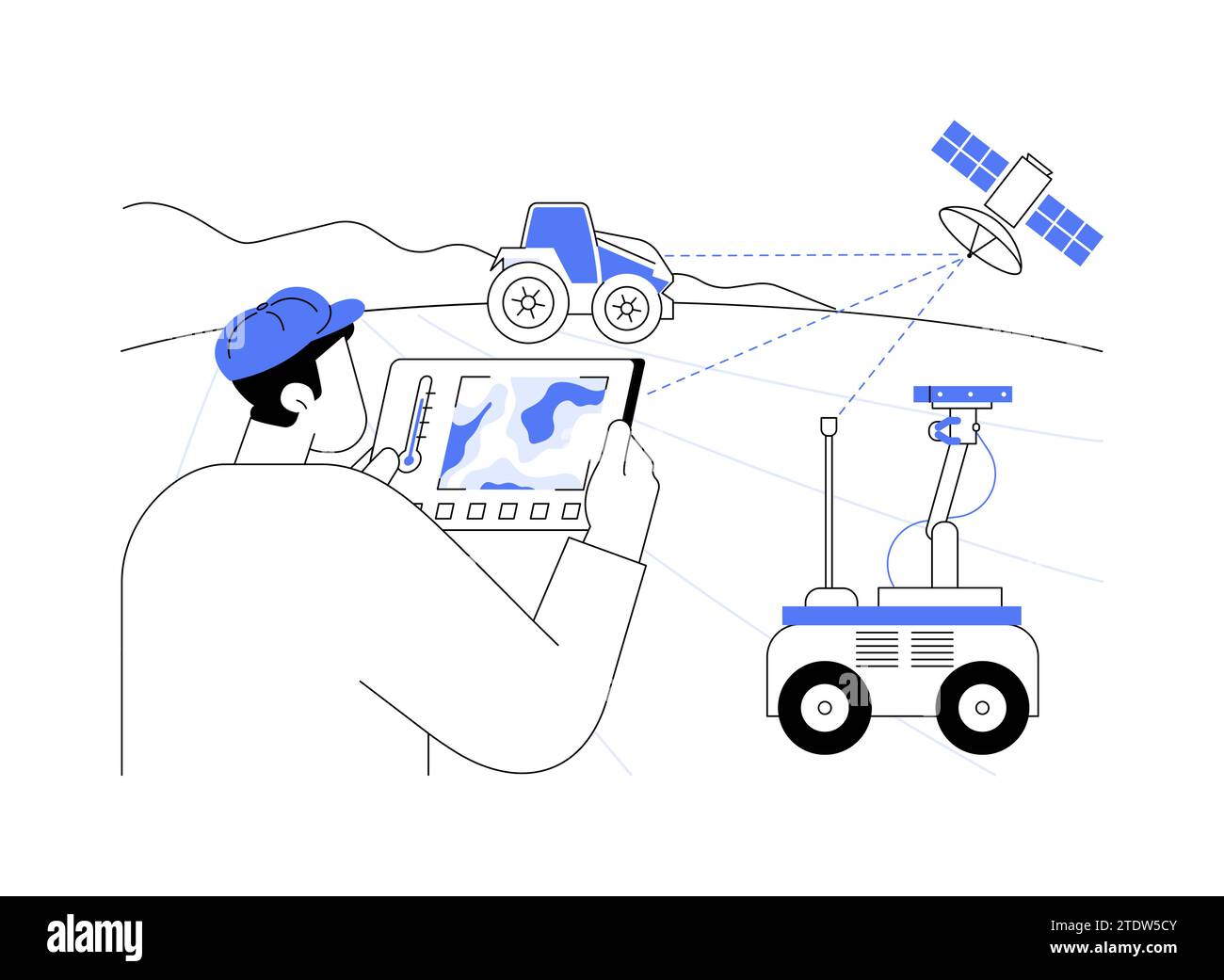 Stable climate monitoring abstract concept vector illustration Stock ...