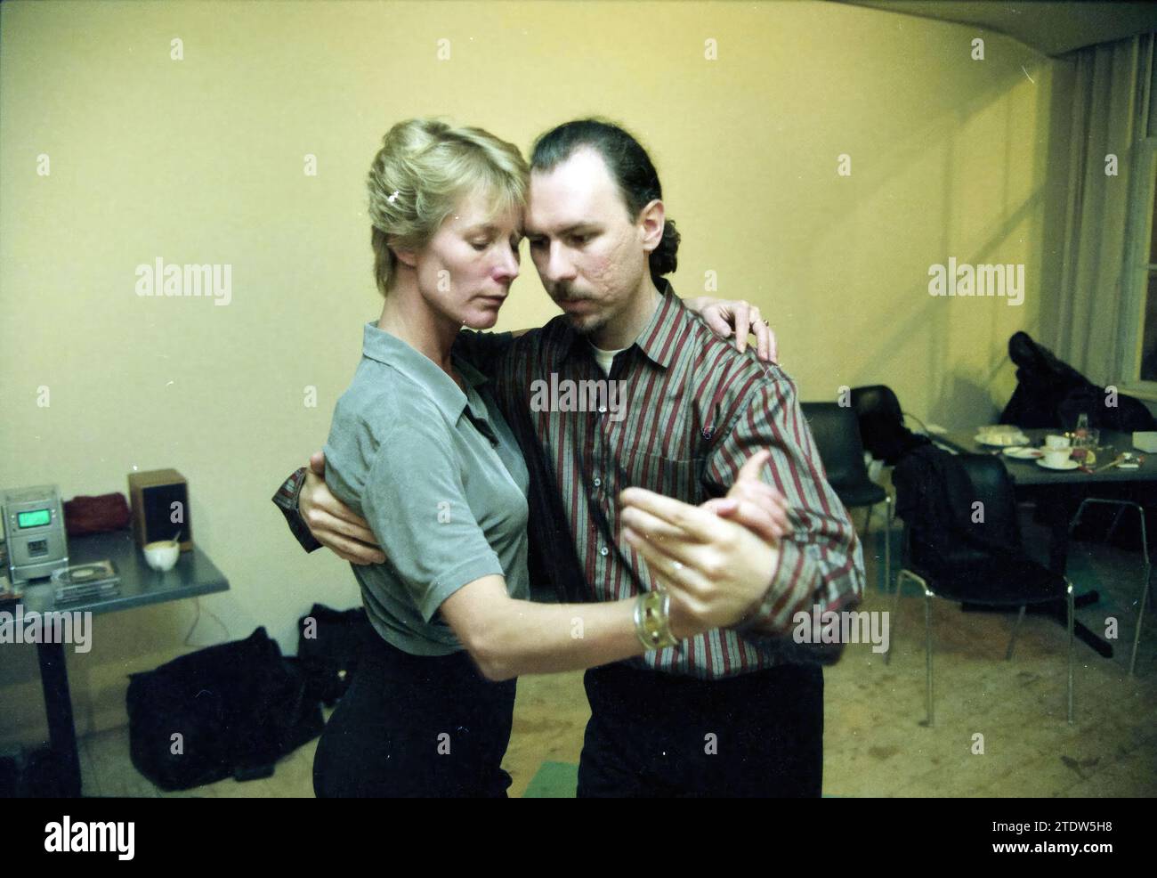 Tango dancing J. Bijvoets, Haarlem, The Netherlands, 21-04-1999 ...