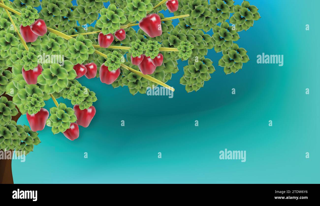 Apple tree Stock Vector Images - Alamy