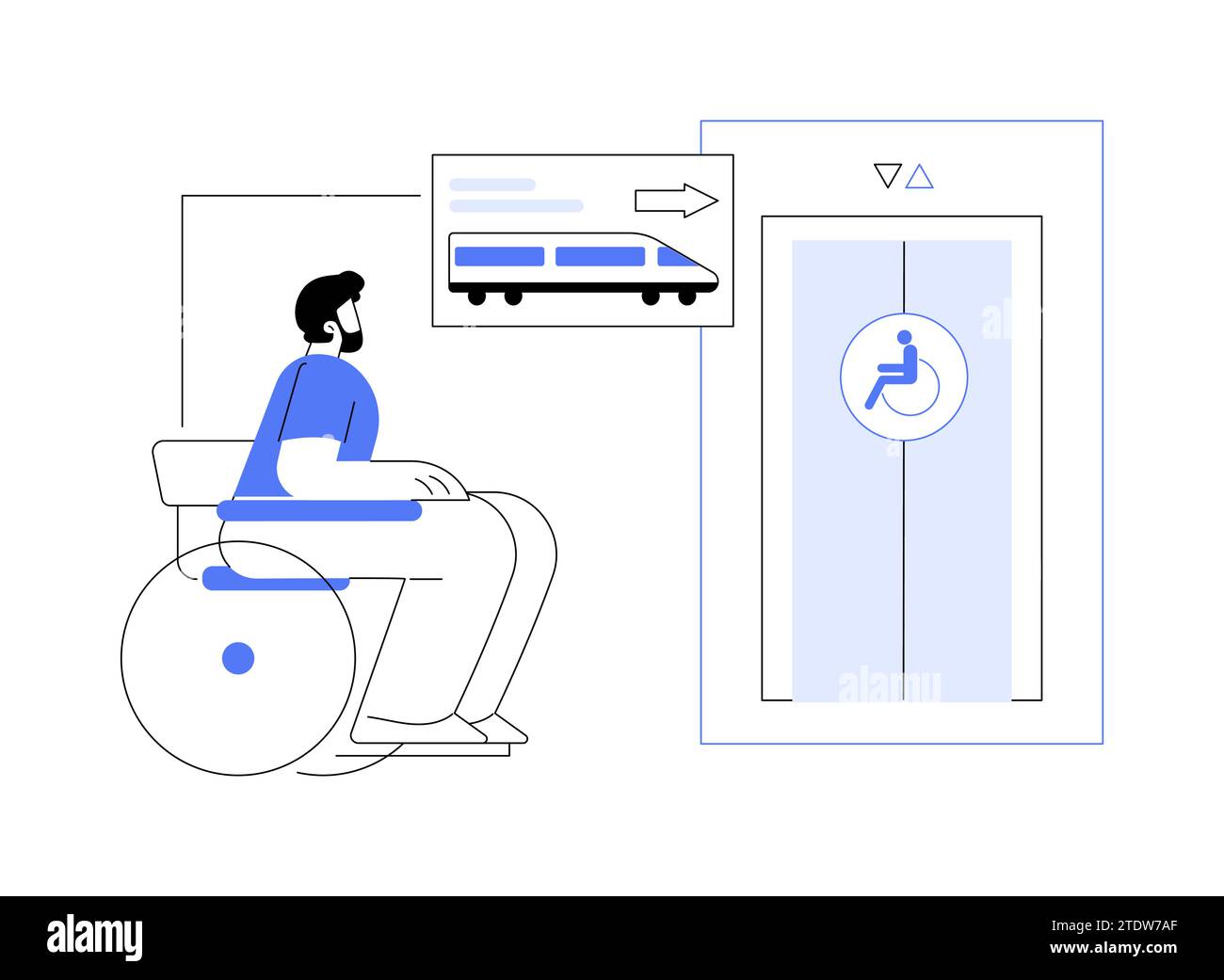 Accessible metro environment abstract concept vector illustration Stock ... Accessible metro environment abstract concept vector illustration Stock ...