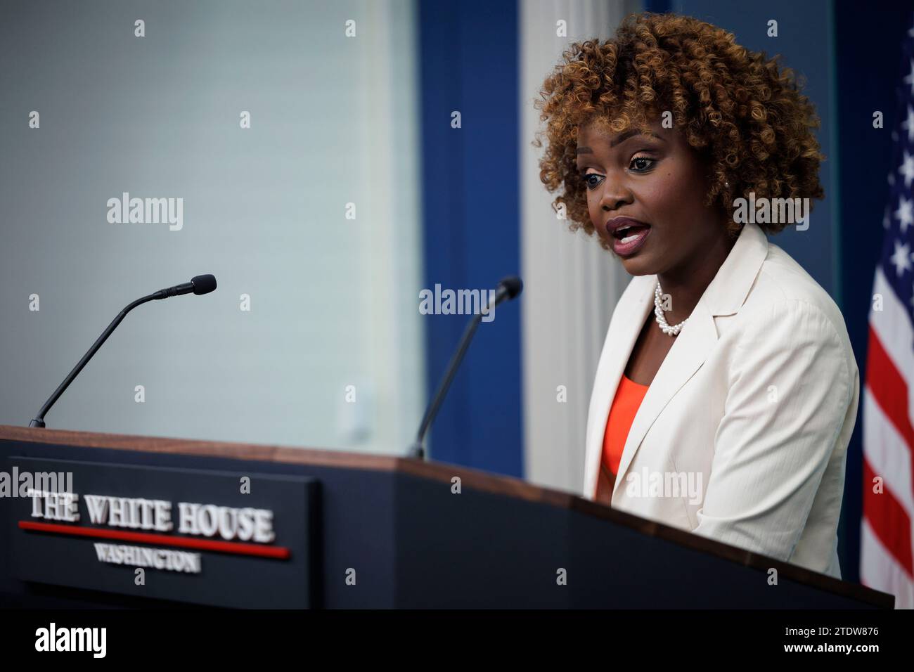 Washington, United States. 19th Dec, 2023. Karine Jean-Pierre, White ...
