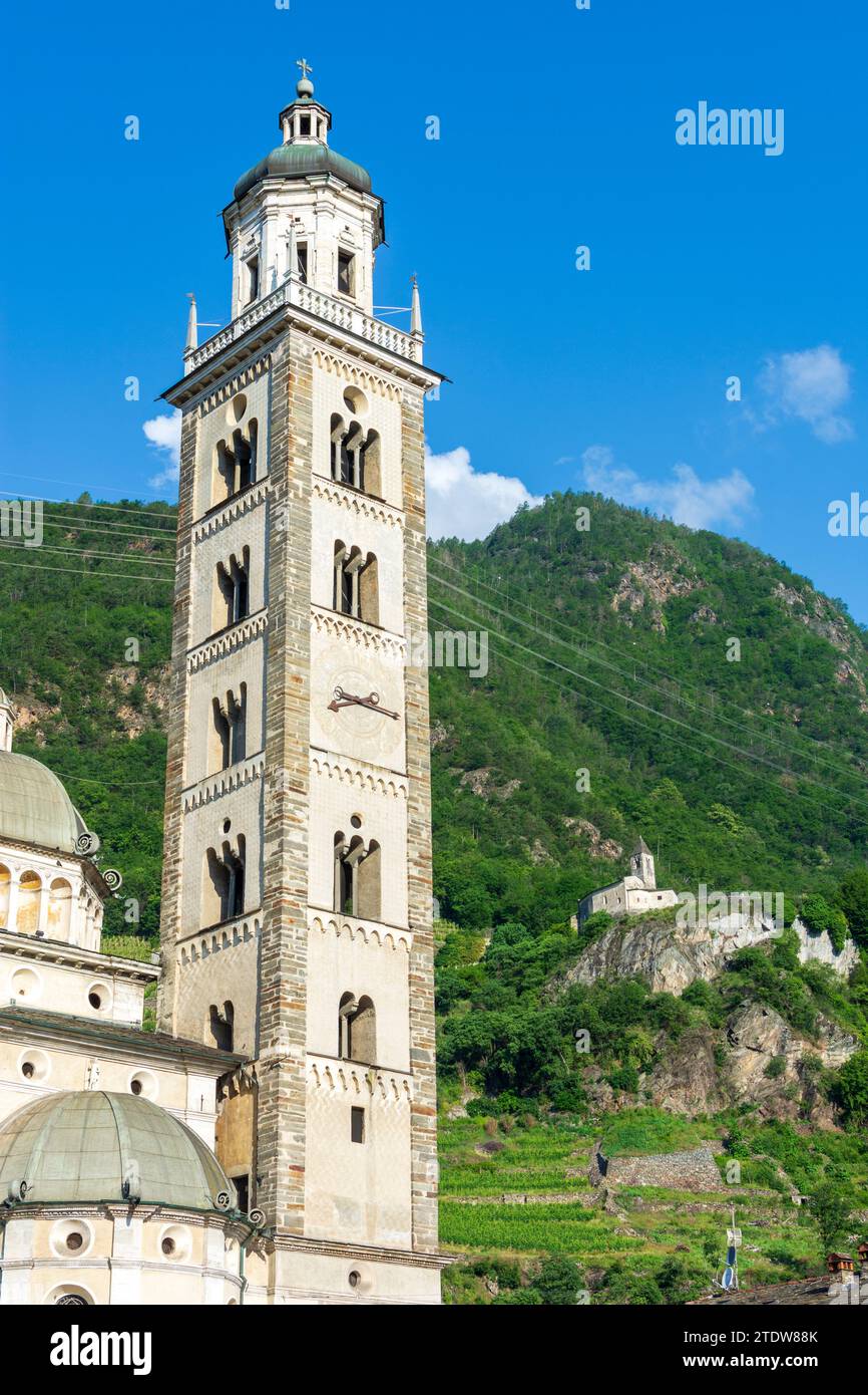 Tirano: church Basilica Madonna di Tirano in Sondrio, Lombardia ...