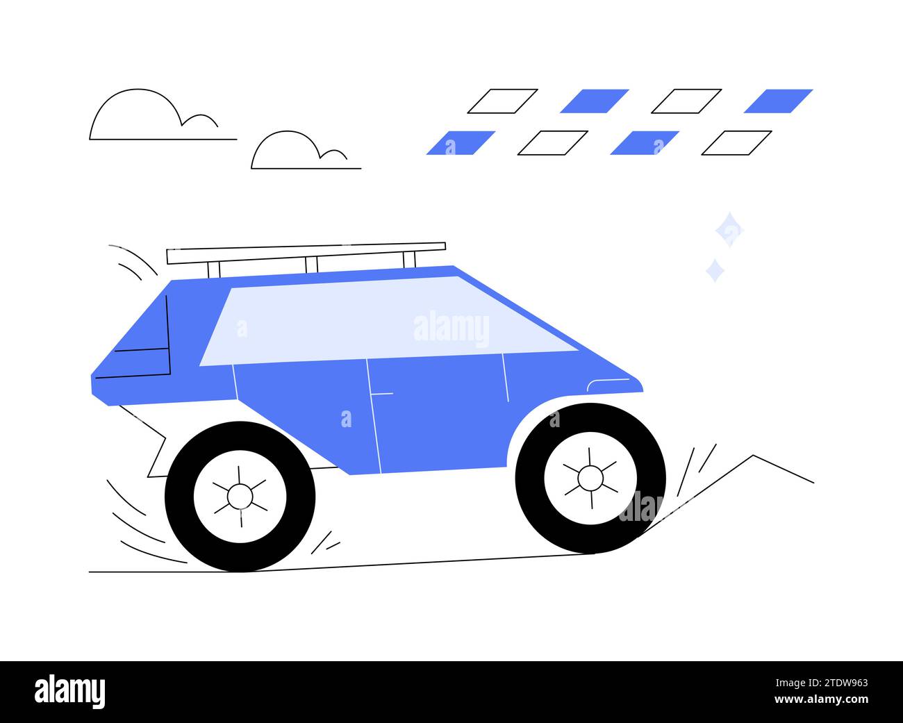 Off-road racing abstract concept vector illustration Stock Vector Image ...