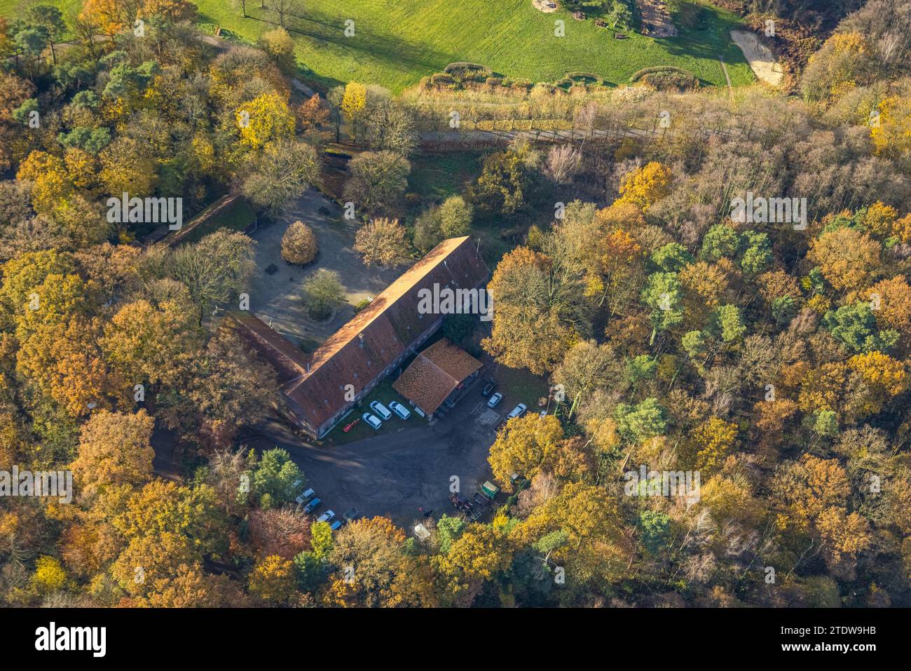 Aerial view, Environmental Education Station Heidhof Regionalverband ...