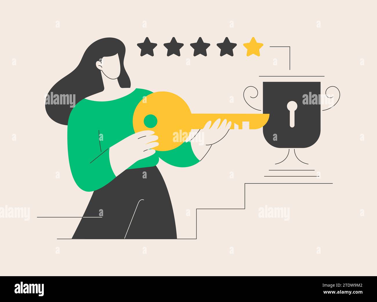 Key to success abstract concept vector illustration Stock Vector Image ...