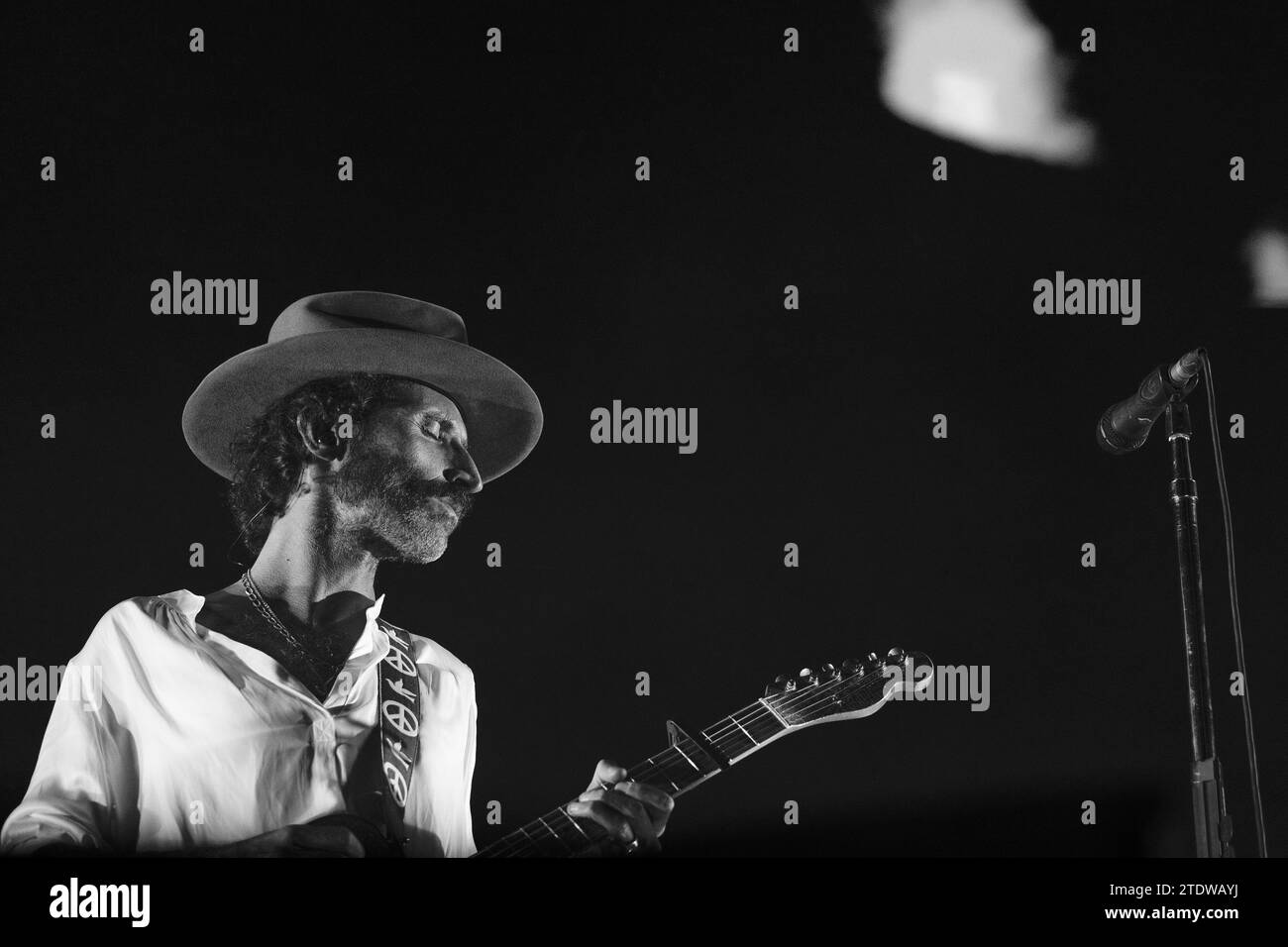 The singer Leiva performs during a concert at the WiZink Center, on 19 ...
