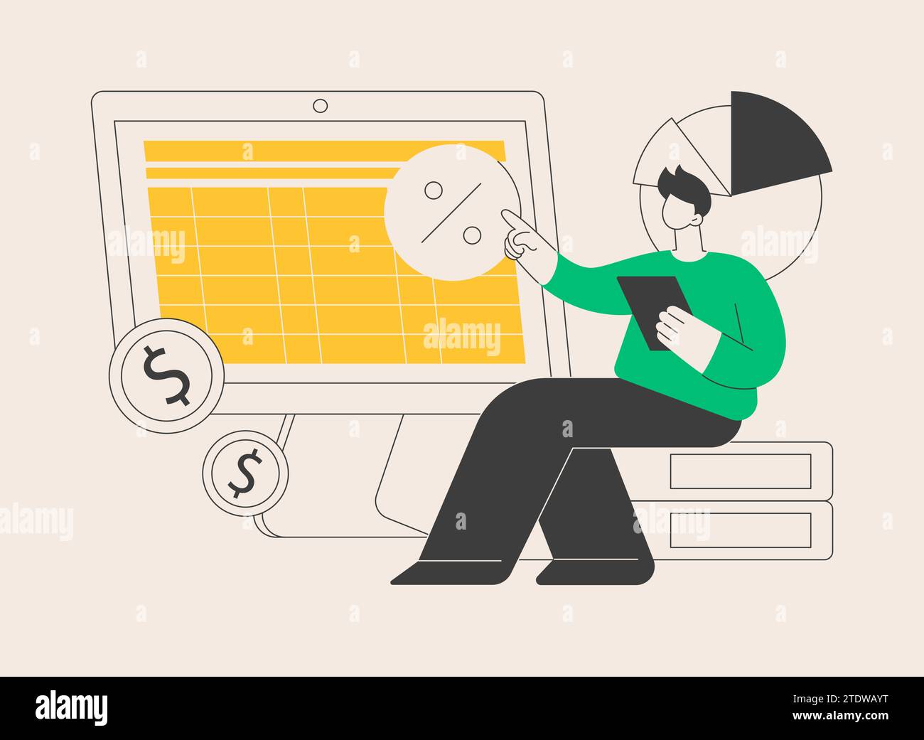 Accounting abstract concept vector illustration Stock Vector Image ...