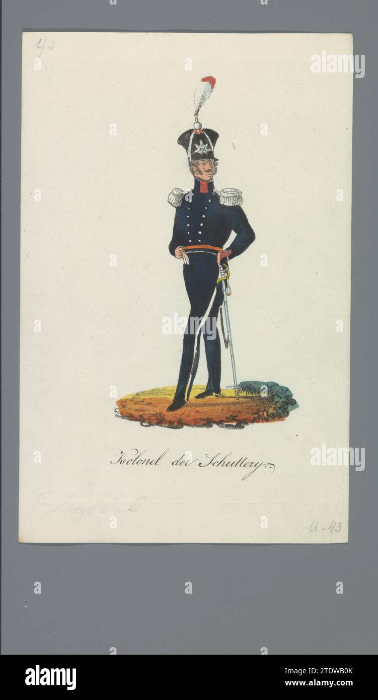 Colonel der Schutterij, 1835 - 1850 Standing colonel of the militia ...
