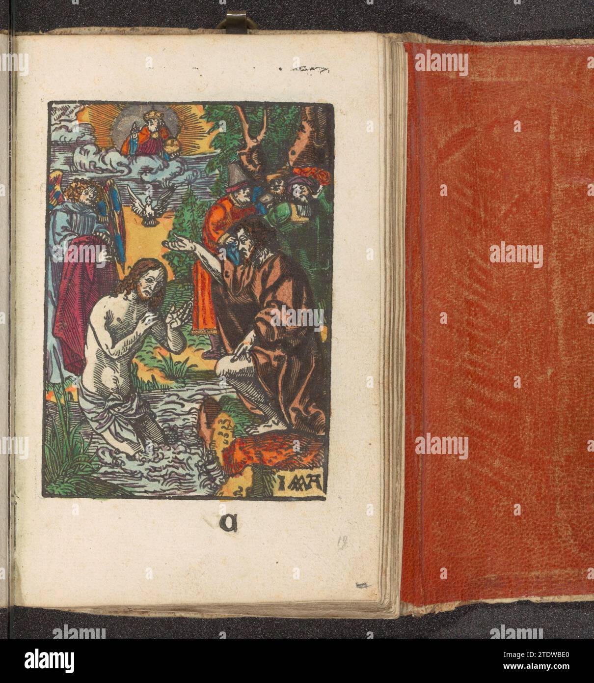 Baptism of Christ, c. 1530 Christ is baptized by John the Baptist in ...