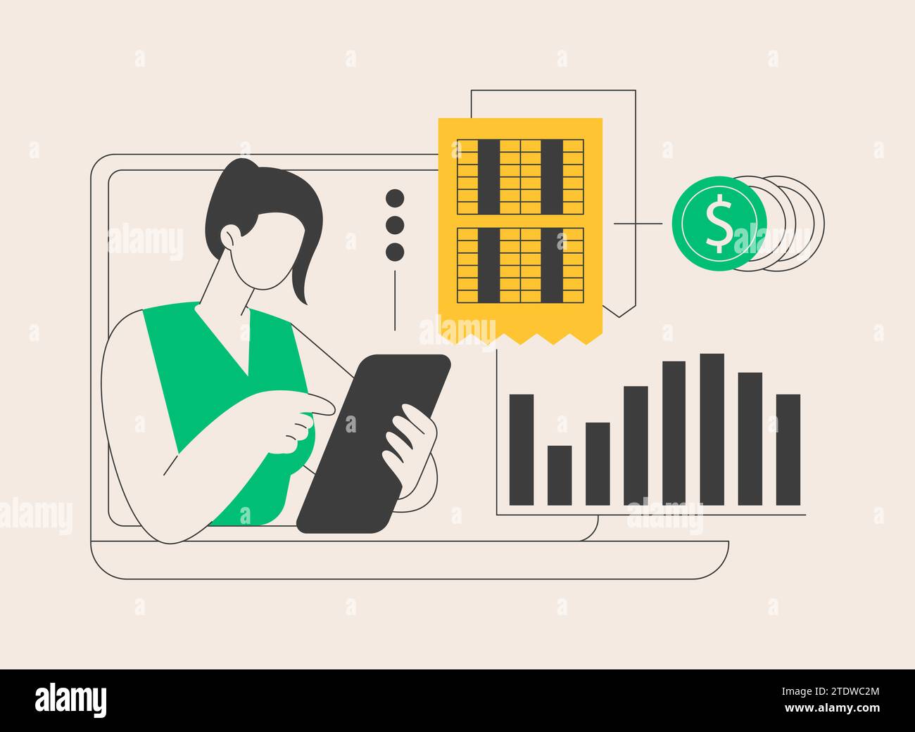 Enterprise accounting abstract concept vector illustration Stock Vector ...