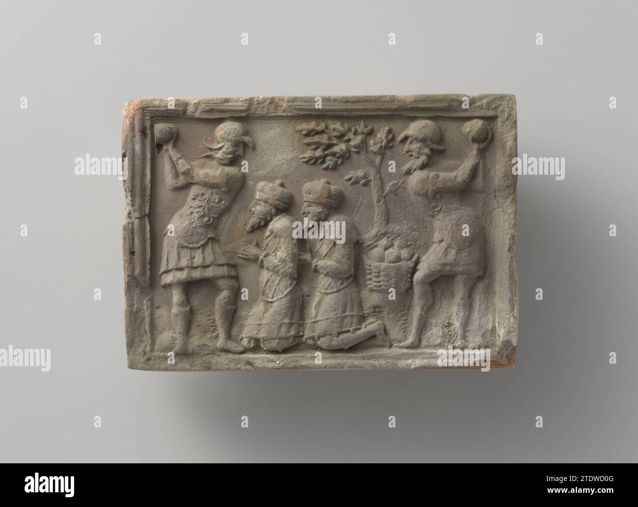 Hearing stone with a compound of the stoning of the elders from the ...