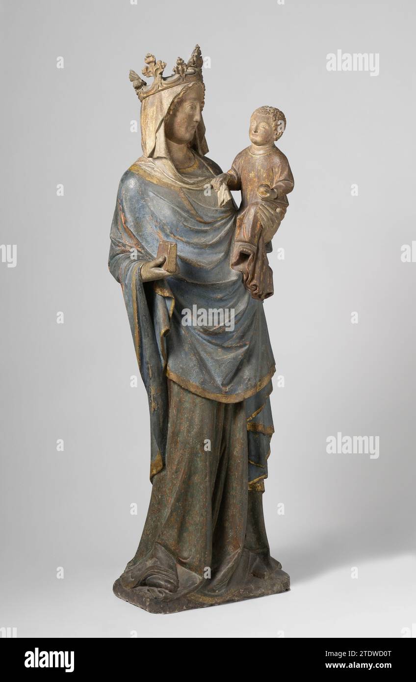 Virgin and Child, anonymous, c. 1325 - c. 1349 On a quadrangular plinth ...