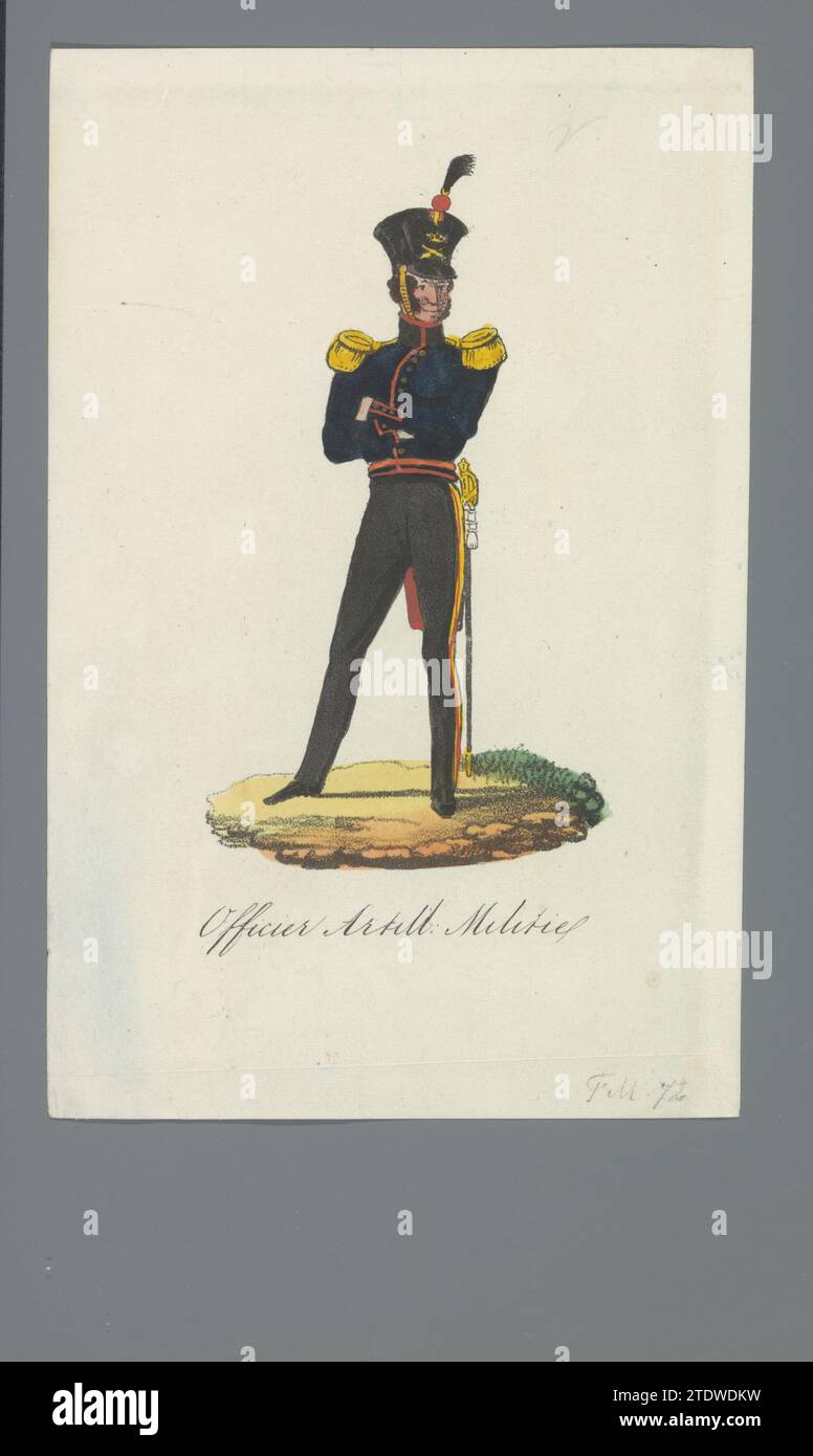 Officer Artill: Militie, 1835 - 1850 A standing officer of the militia ...
