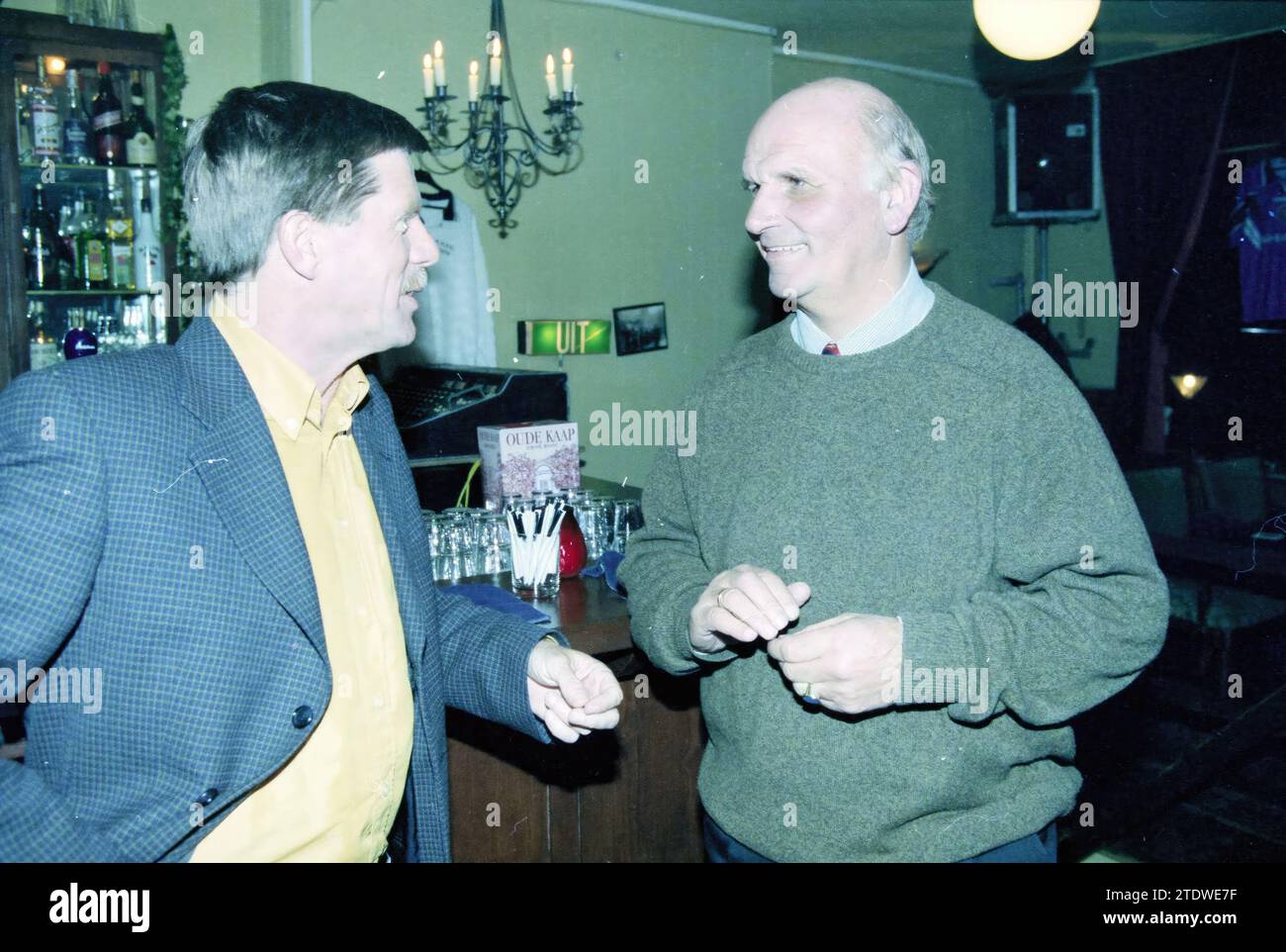 Westerhof and Barry Hughes (right), Studio café, 31-01-1999, Whizgle ...