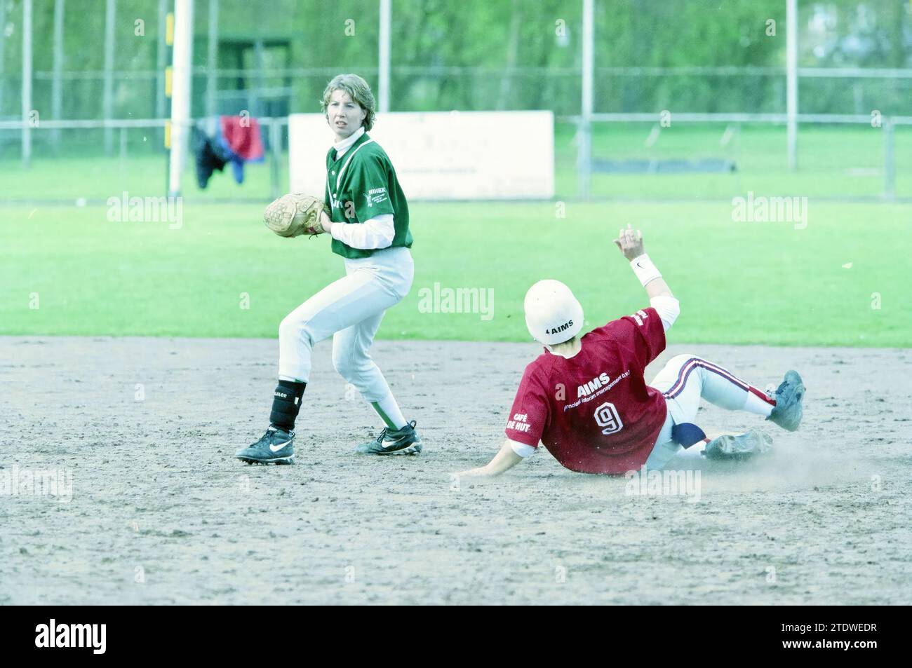 Softball match between Sparks - DSC'74, Haarlem, The Netherlands, 07-04 ...