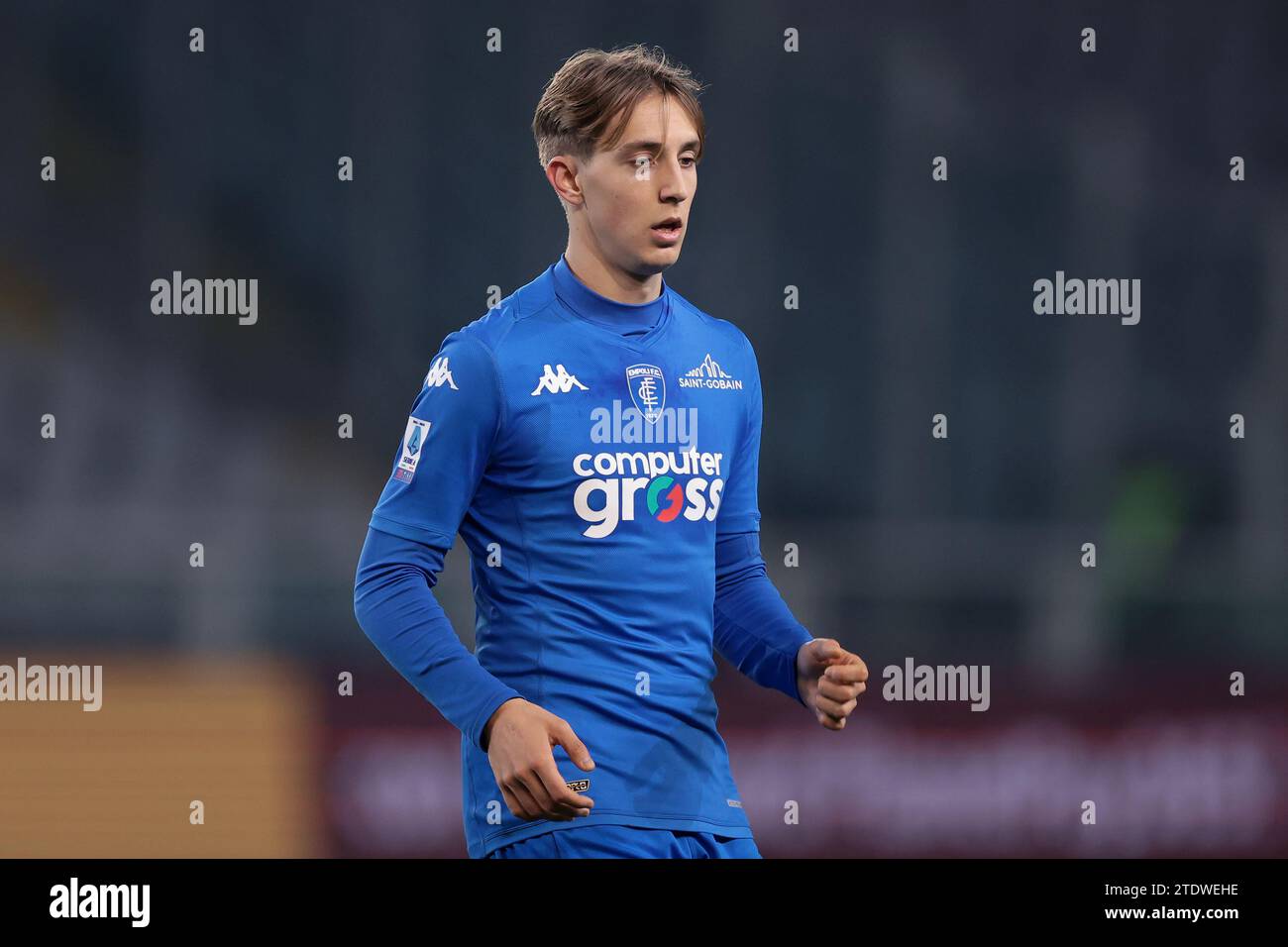 Turin, Italy. 16th Dec, 2023. Jacopo Fazzini of Empoli FC during the ...