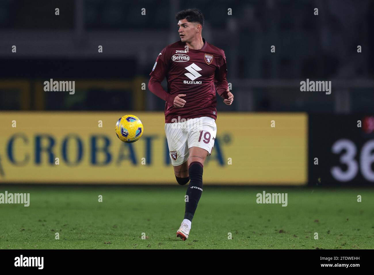 Turin, Italy. 16th Dec, 2023. Raoul Bellanova of Torino FC during the ...