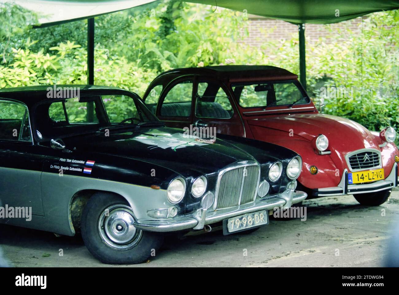 Cars of Gatsonides, beginning of Boekenroodeweg, Aerdenhout. Maus ...