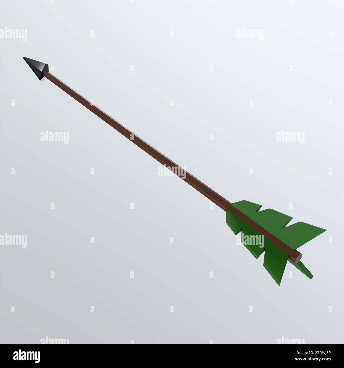 Arrow isolated on white background Stock Photo - Alamy