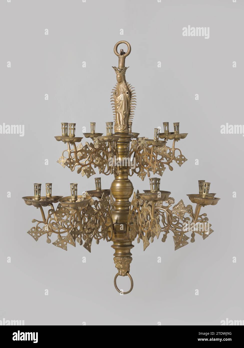 Arm with candle holder of candle crown of two heights, each with eight ...