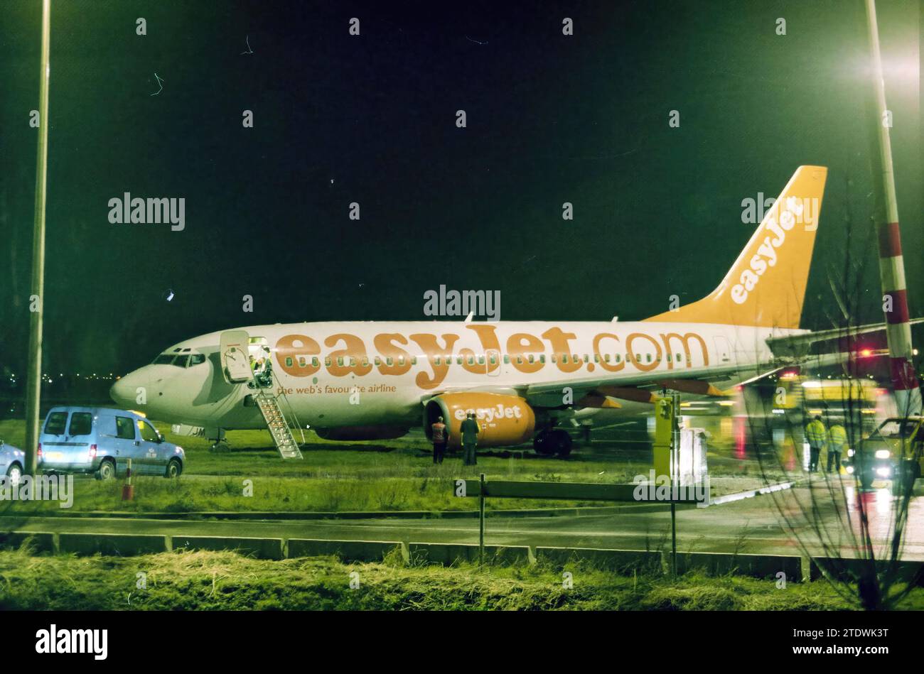 Airplane accident easyjet polderbaan baan schiphol hi-res stock ...