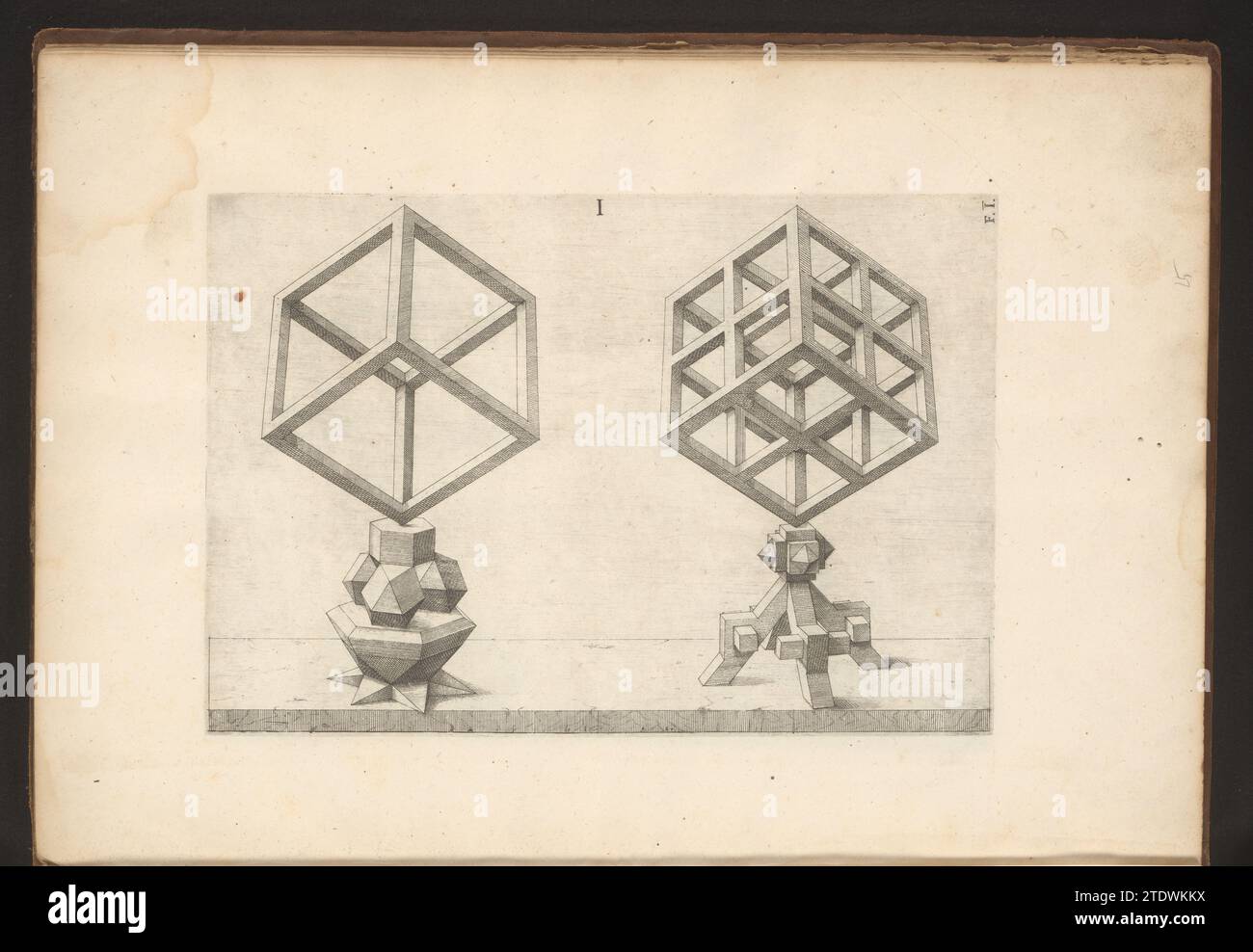 Two multi -surfaces with a Hexaëder as a starting point, Jost Amman ...