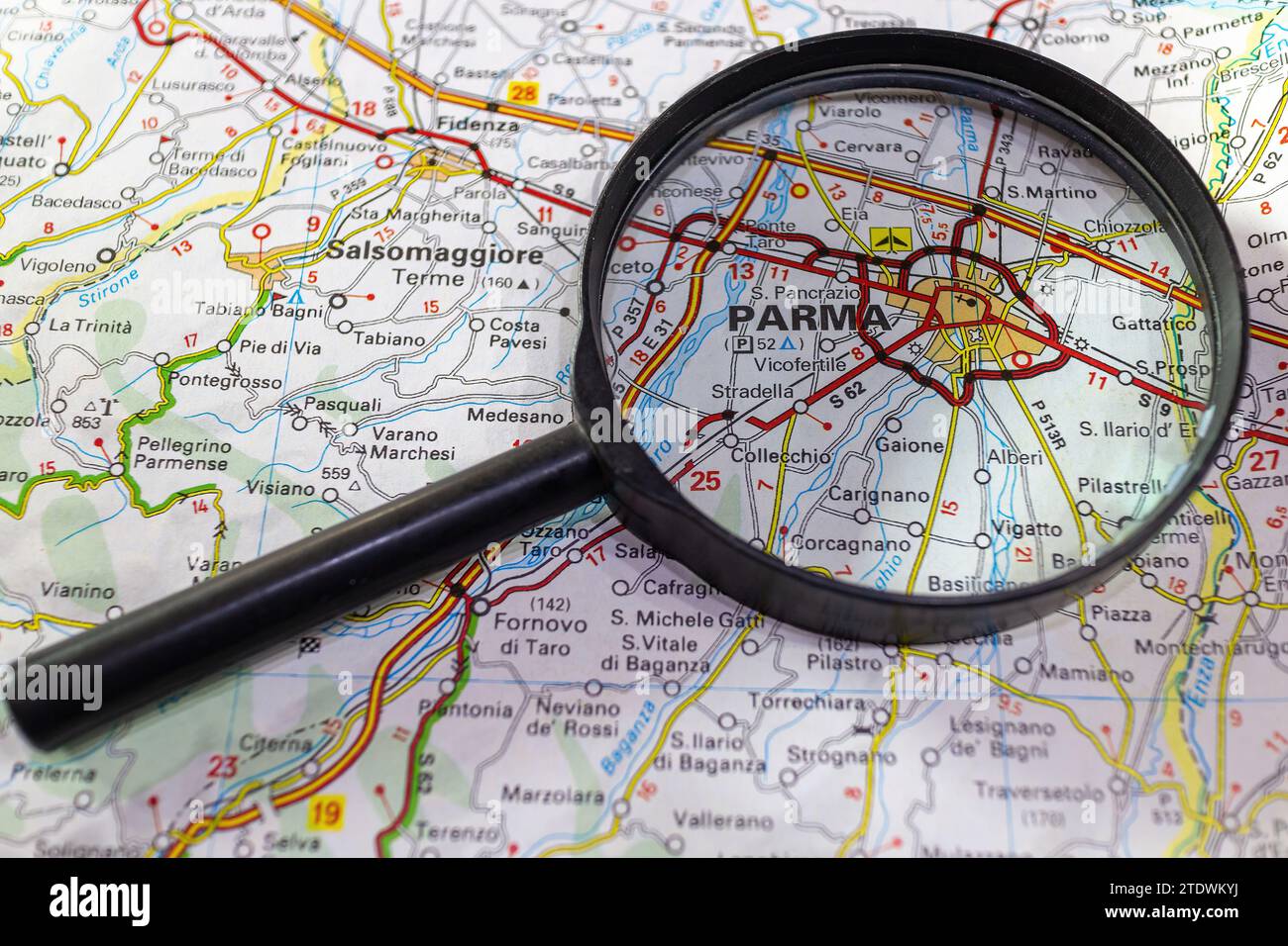 Map of parma hi-res stock photography and images - Alamy