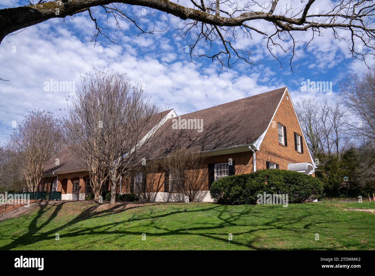 The Visitor Center for the colonial Moravian settlement at Historic ...