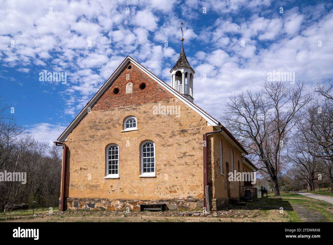 The Gemeinhaus, the place for meeting and worship, at the colonial ...