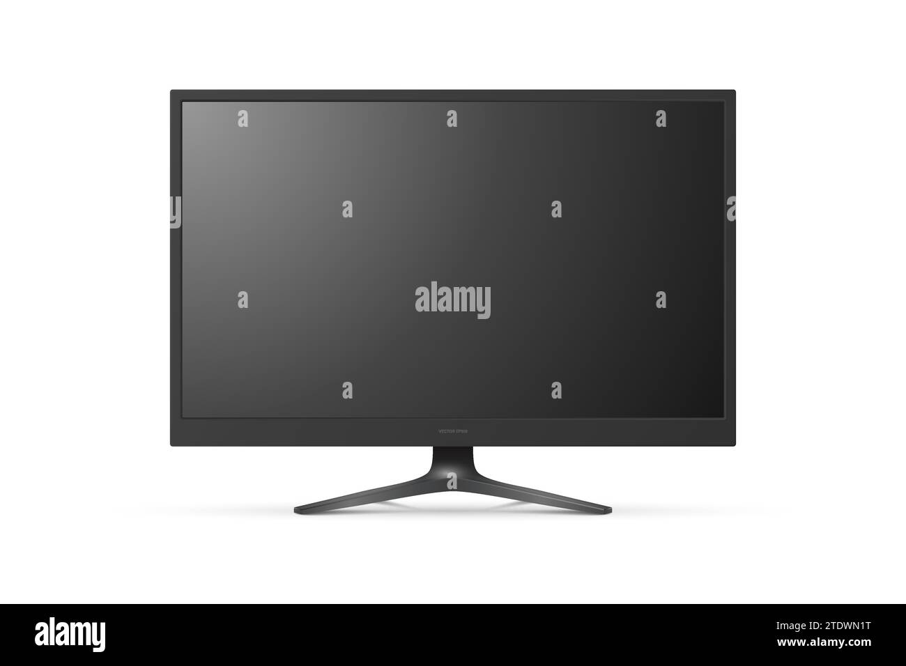 Vector 3d Realistic Modern TV Screen. Minimalistic Stylish Lcd Panel ...