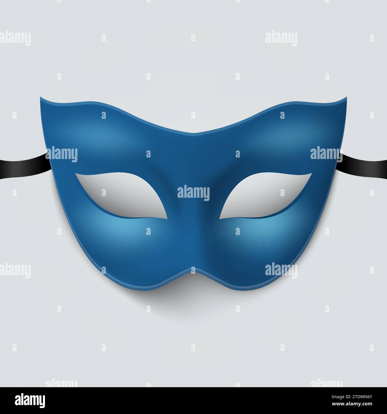 Vector Blue Super Hero Mask. Face Character, Superhero Comic Book Mask ...