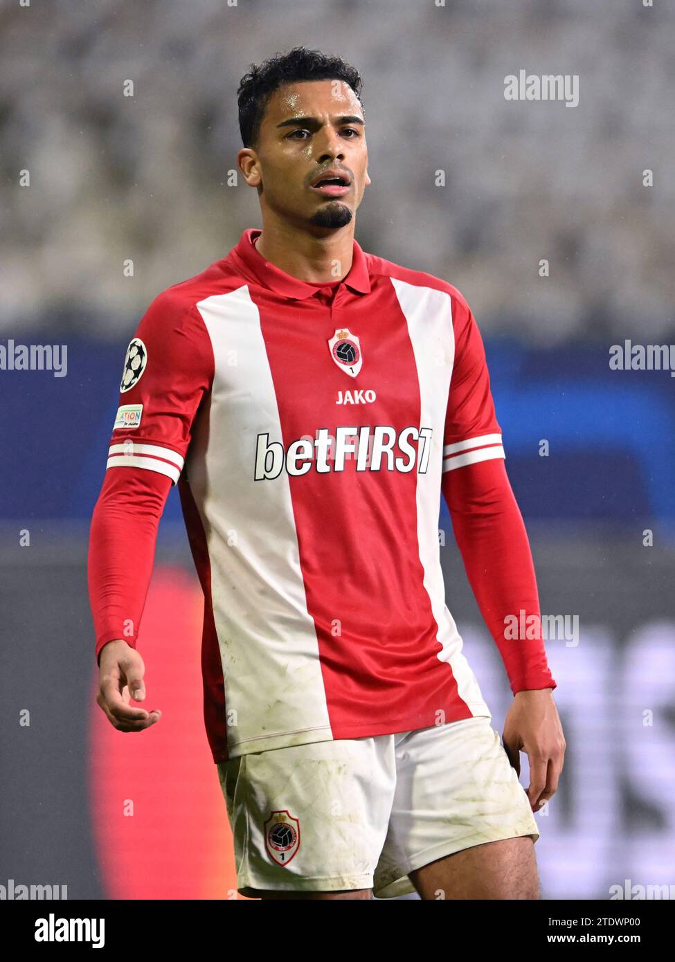 ANTWERP - Owen Wijndal of Royal Antwerp FC during the UEFA Champions League group H match ...