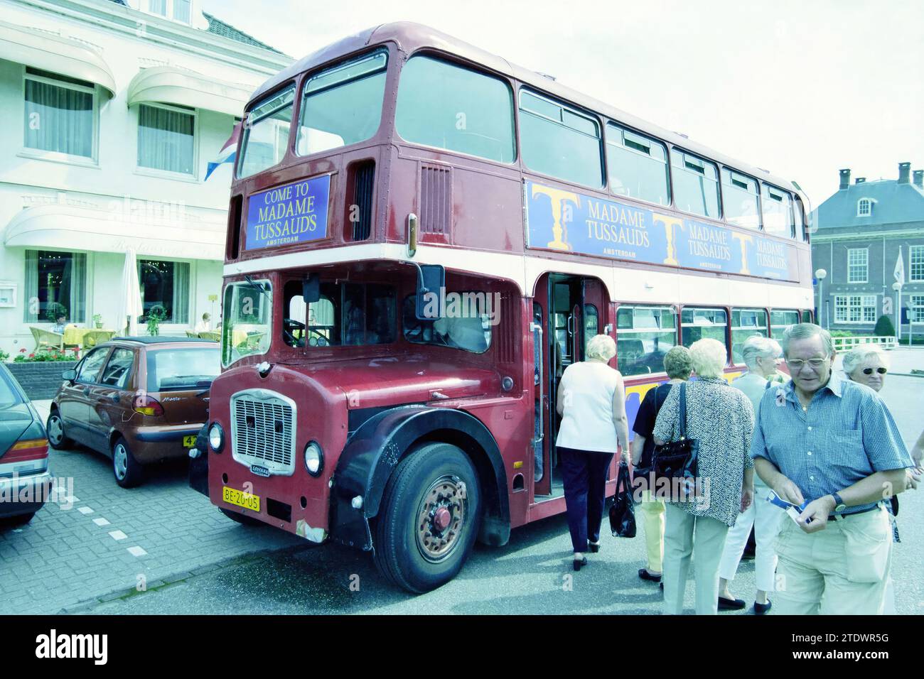 Double-decker bus at Hotel De Beurs Hoofddorp, Hoofddorp, Kruisweg, The ...
